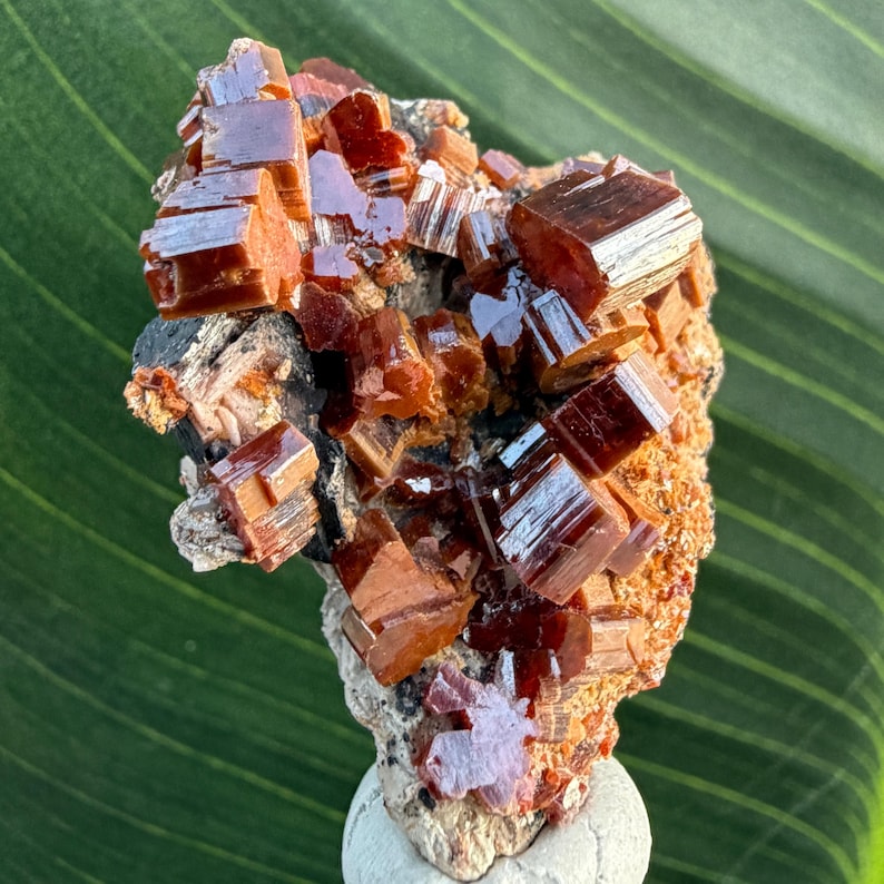 Deep Burgundy Red Vanadinite Crystal • 28 Grams Natural Vanadanite From ...