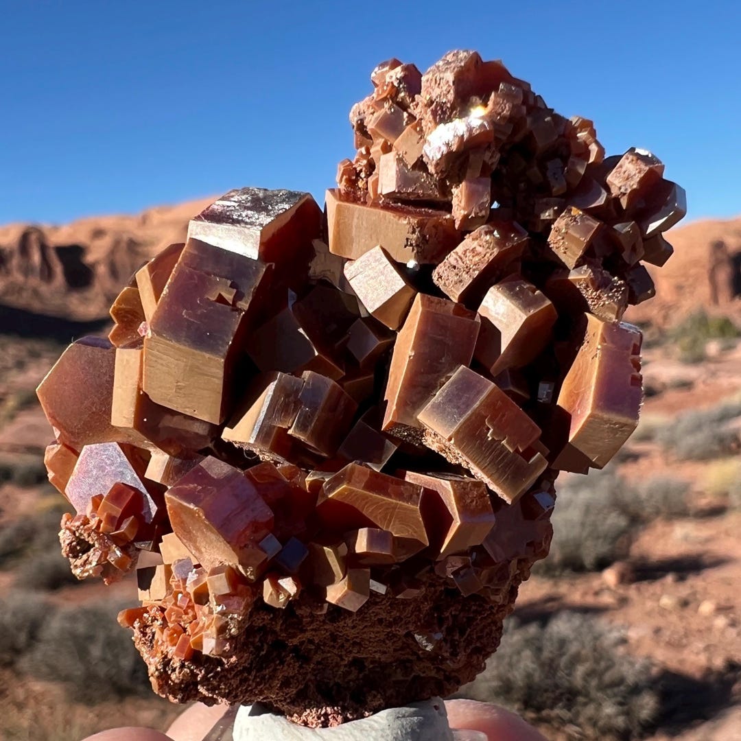 Exceptional Ruby Red Vanadinite Flower Cluster • 61 Grams Natural ...