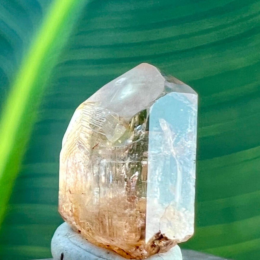 Crisp Imperial Topaz Crystal From Zambia • 1.3 Grams Clean Termination ...