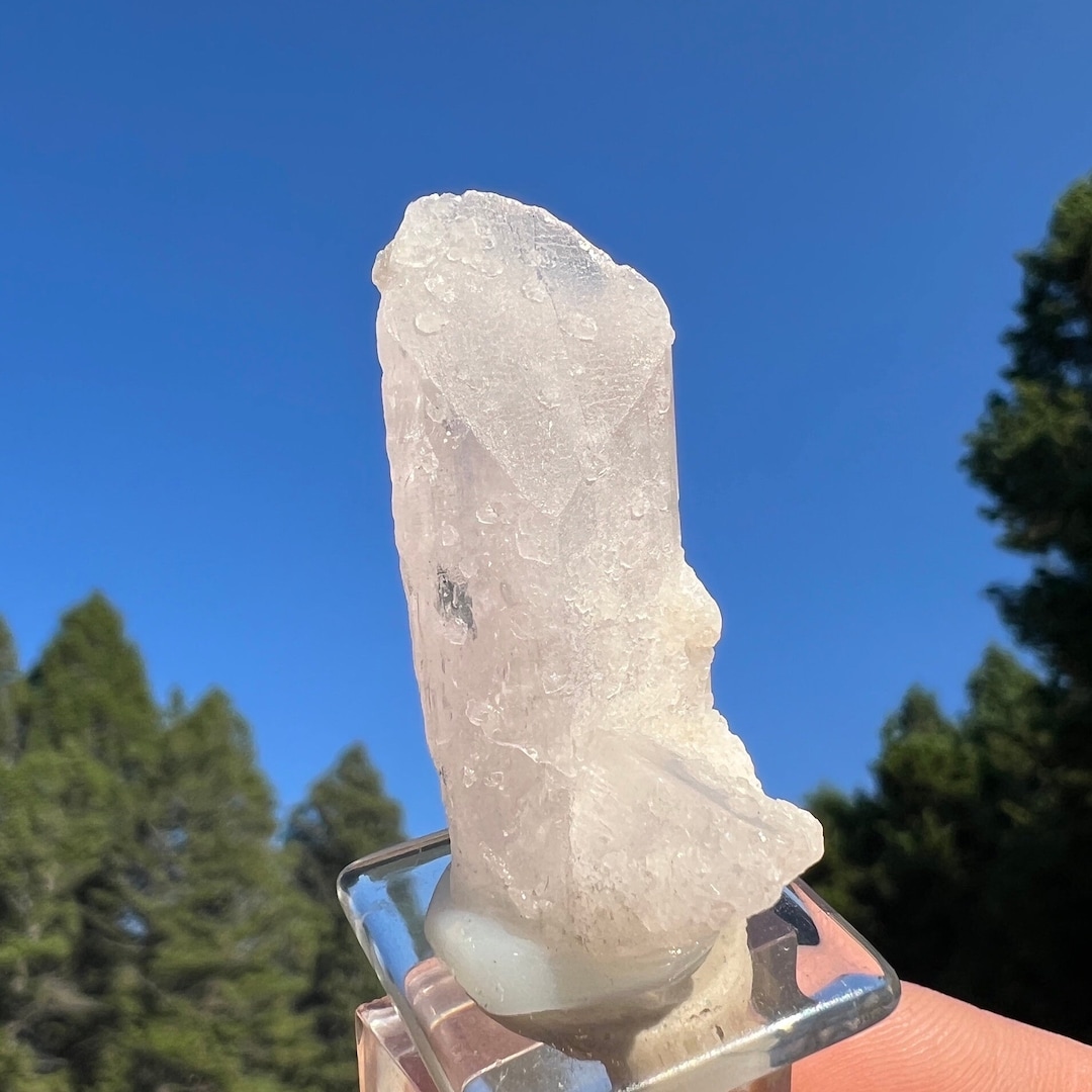 Angelic Danburite Crystal • Mounted on Base for Display • Danburite ...