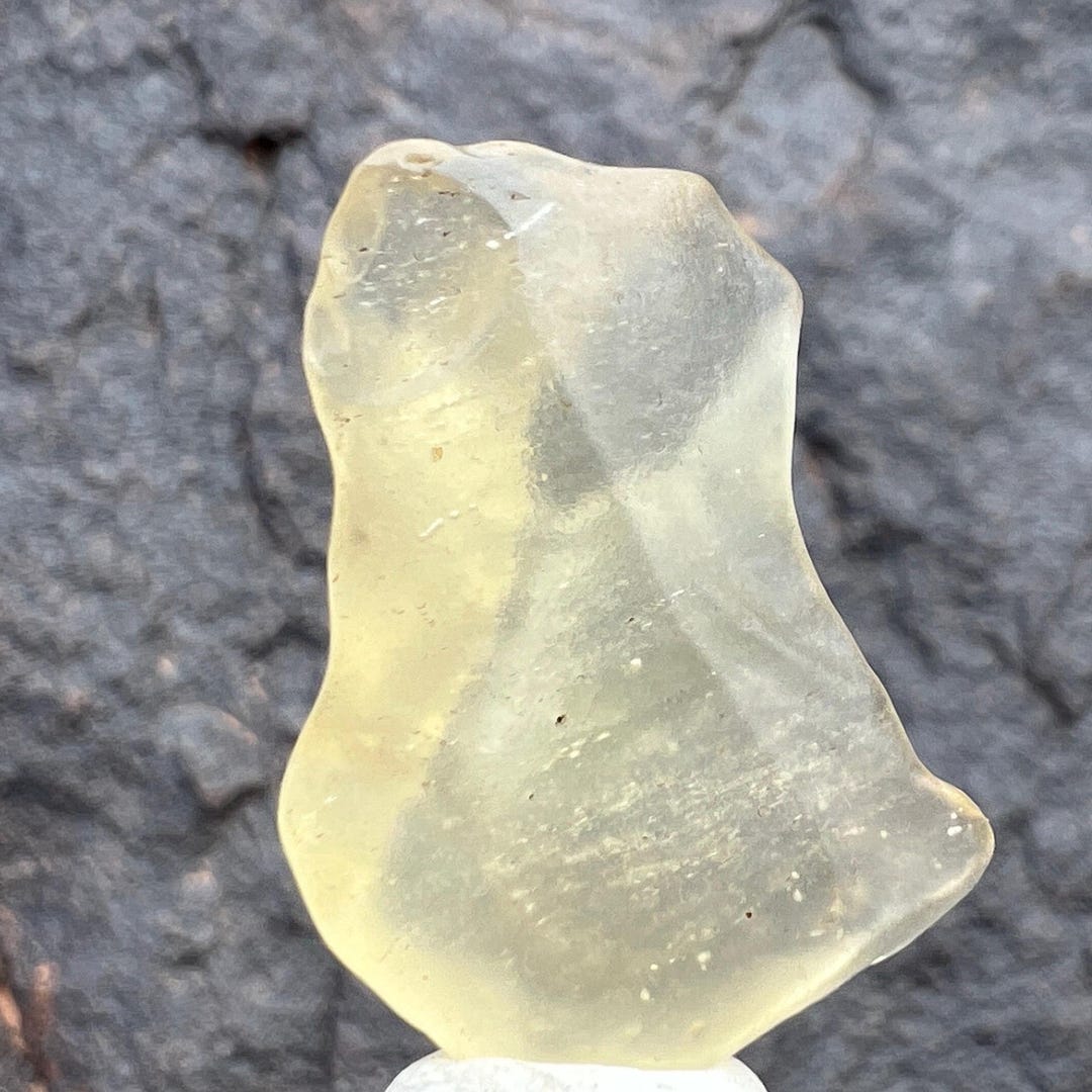 Lemon Yellow Libyan Desert Glass Crystal • 6 Grams LDG Tektite ...