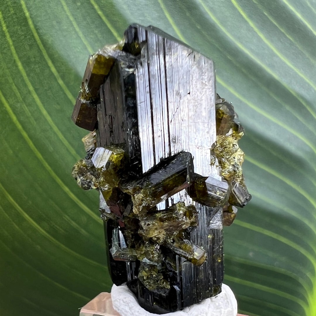 Double Terminated Peruvian Epidote Crystal Cluster 11 Grams Natural ...