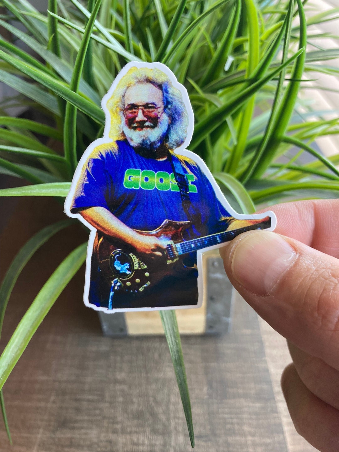 Goose the Band Sticker Sticker of Jerry Garcia Wearing A Goose Shirt ...