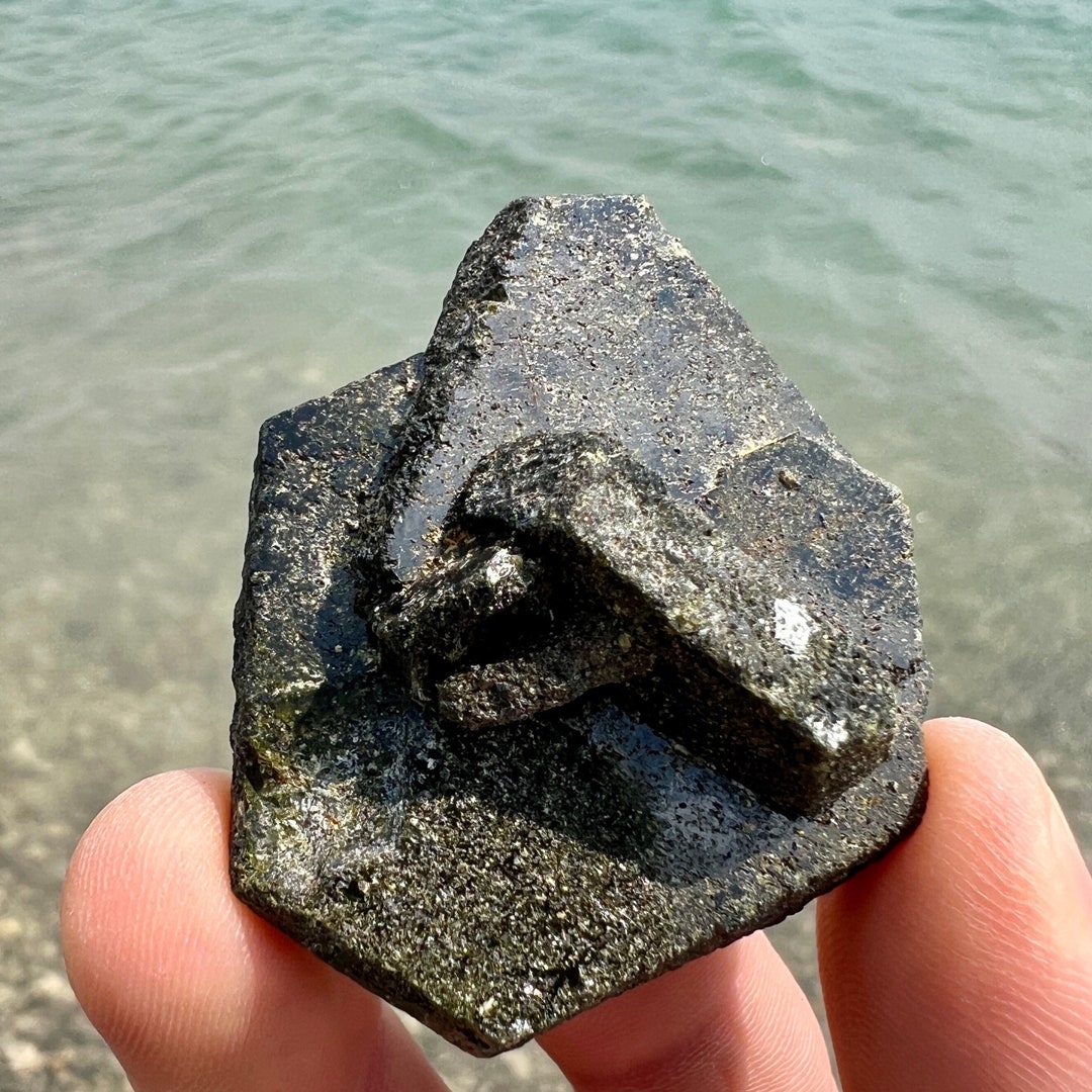 Large Epidote Pseudomorph From Balochistan 61 Grams Rare Hexagonal ...