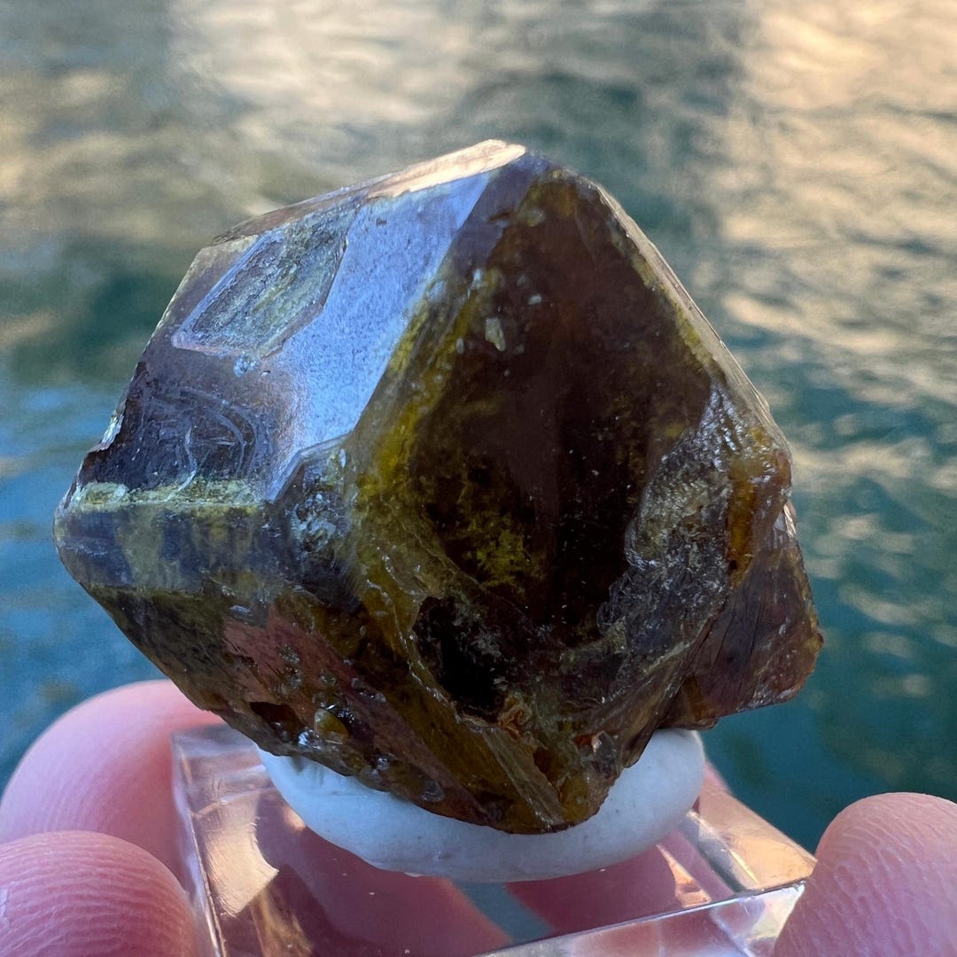 A Nice Garnet From Mali, Africa W/ a Baby Garnet Attached • 33 Grams ...