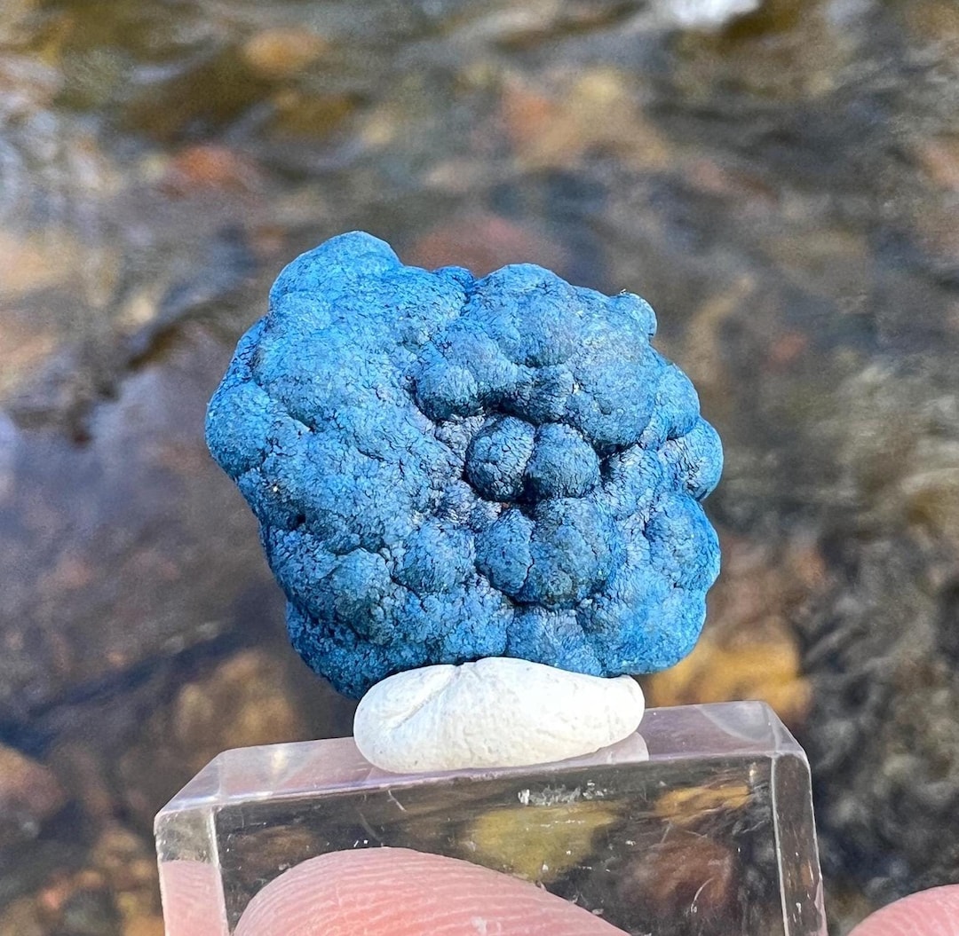 Vibrant Blue Azurite Blueberry Crystal From Morocco • 6 Grams Natural ...