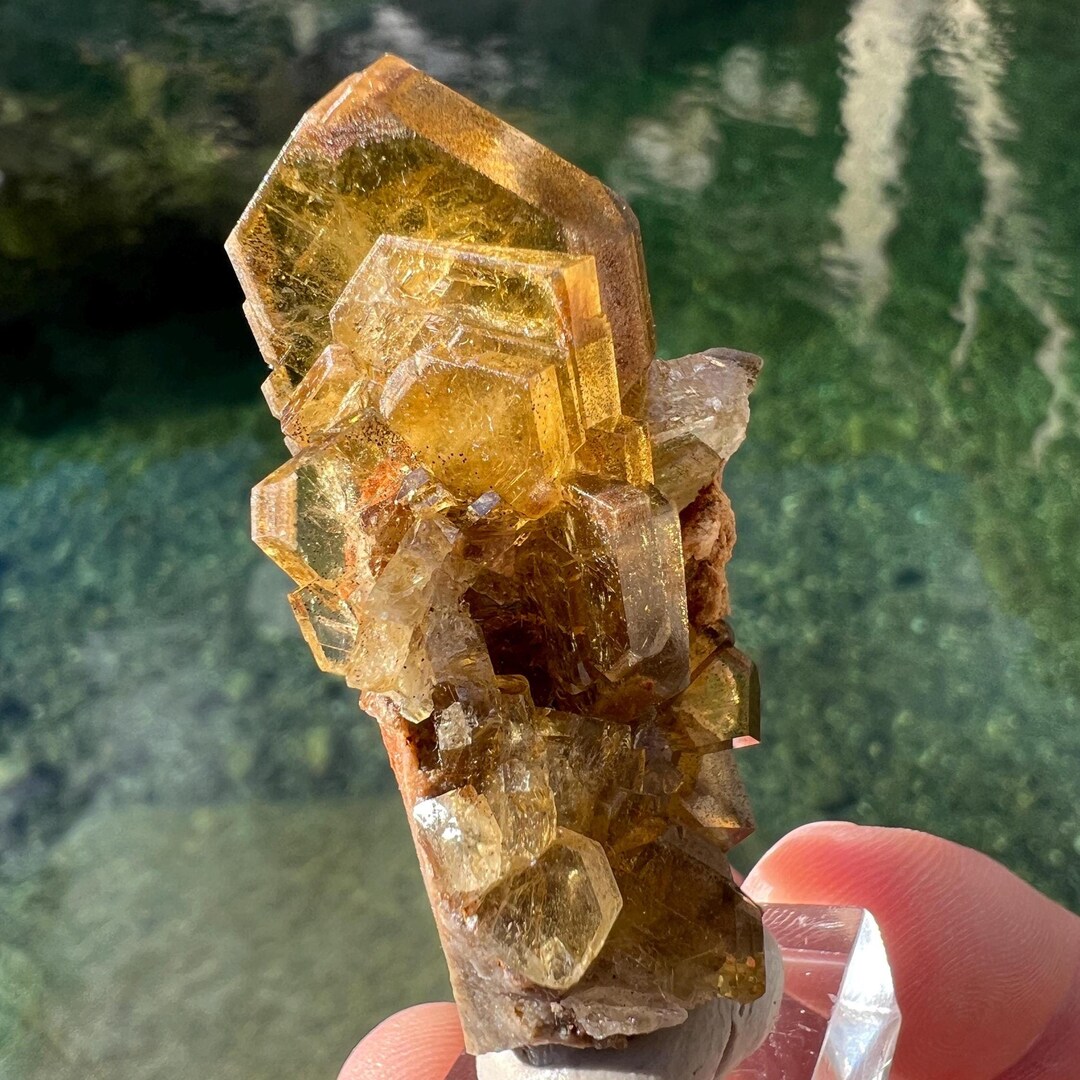 STACKED Gemmy Peruvian Barite Crystal Cluster From Peru 47 Grams High ...