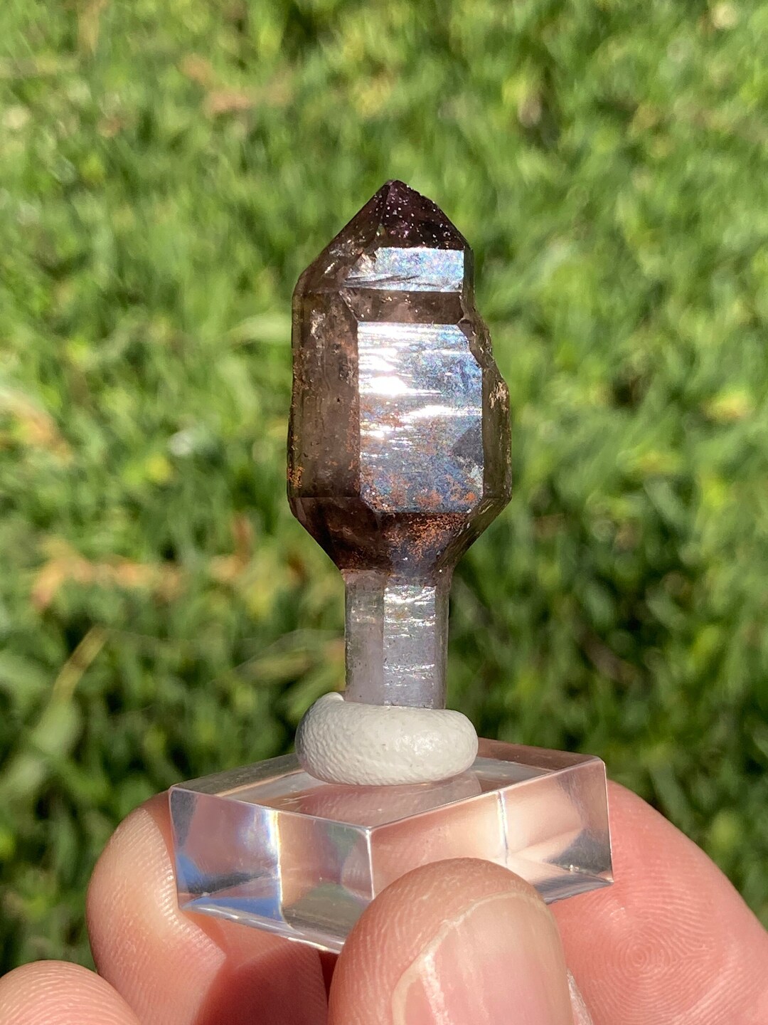 Natural Amethyst Scepter Crystal From Zimbabwe • 13 Grams • With Gem ...