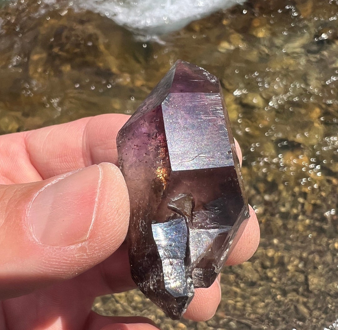 Double Terminated Amethyst Scepter W/ Saturated Purple Quartz Crystal ...
