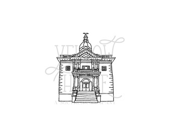 Home Décor Athens GA Arch Line Drawing Wall Décor Wall Hangings etna.com.pe