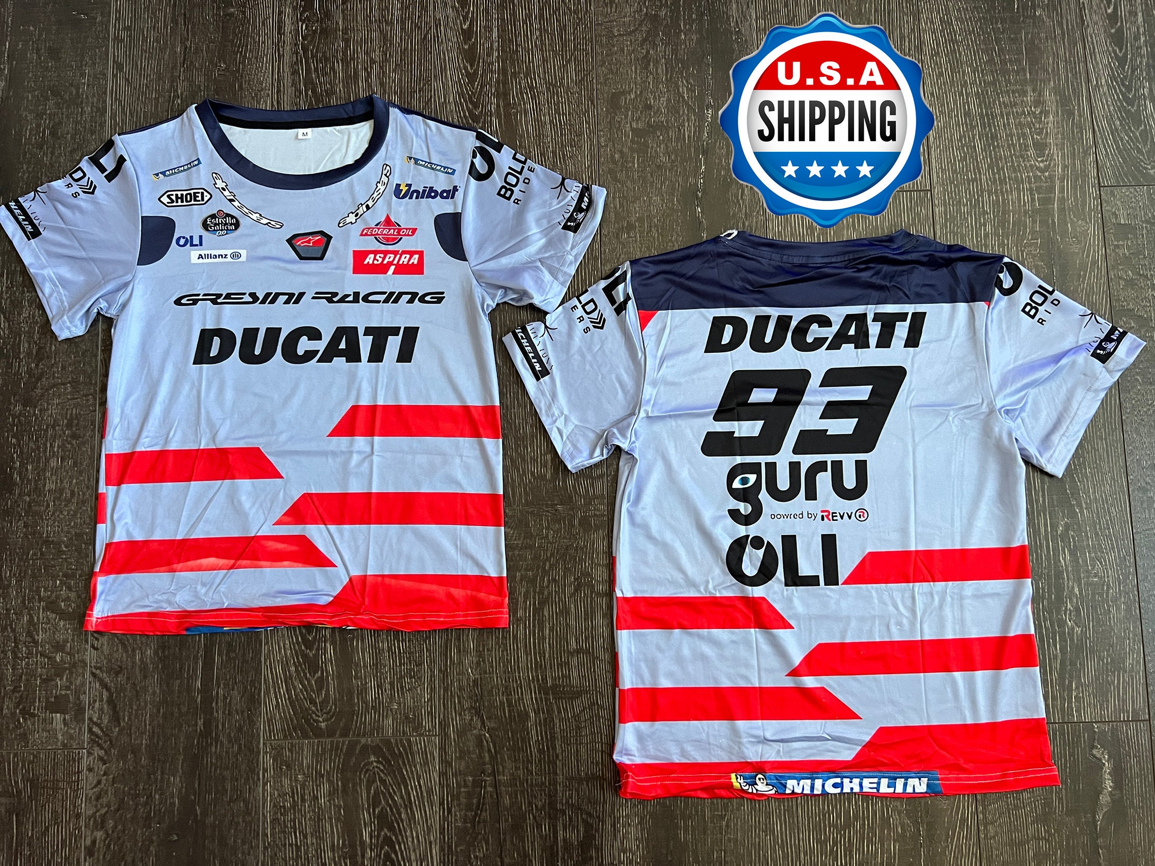 Marc Marquez MM93 Gresini Ducati Racing Team Moto GP , All Size S M L ...