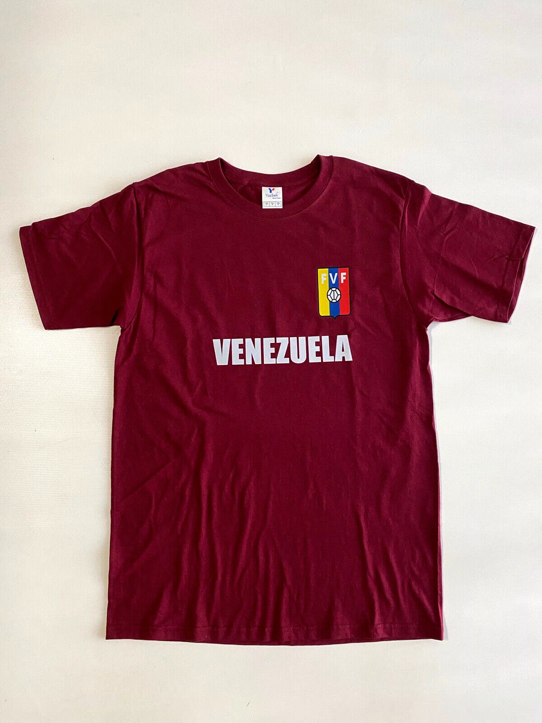 FVF Vinotinto Venezuelan National Mens Team Soccer Maroon Bella Canvas ...