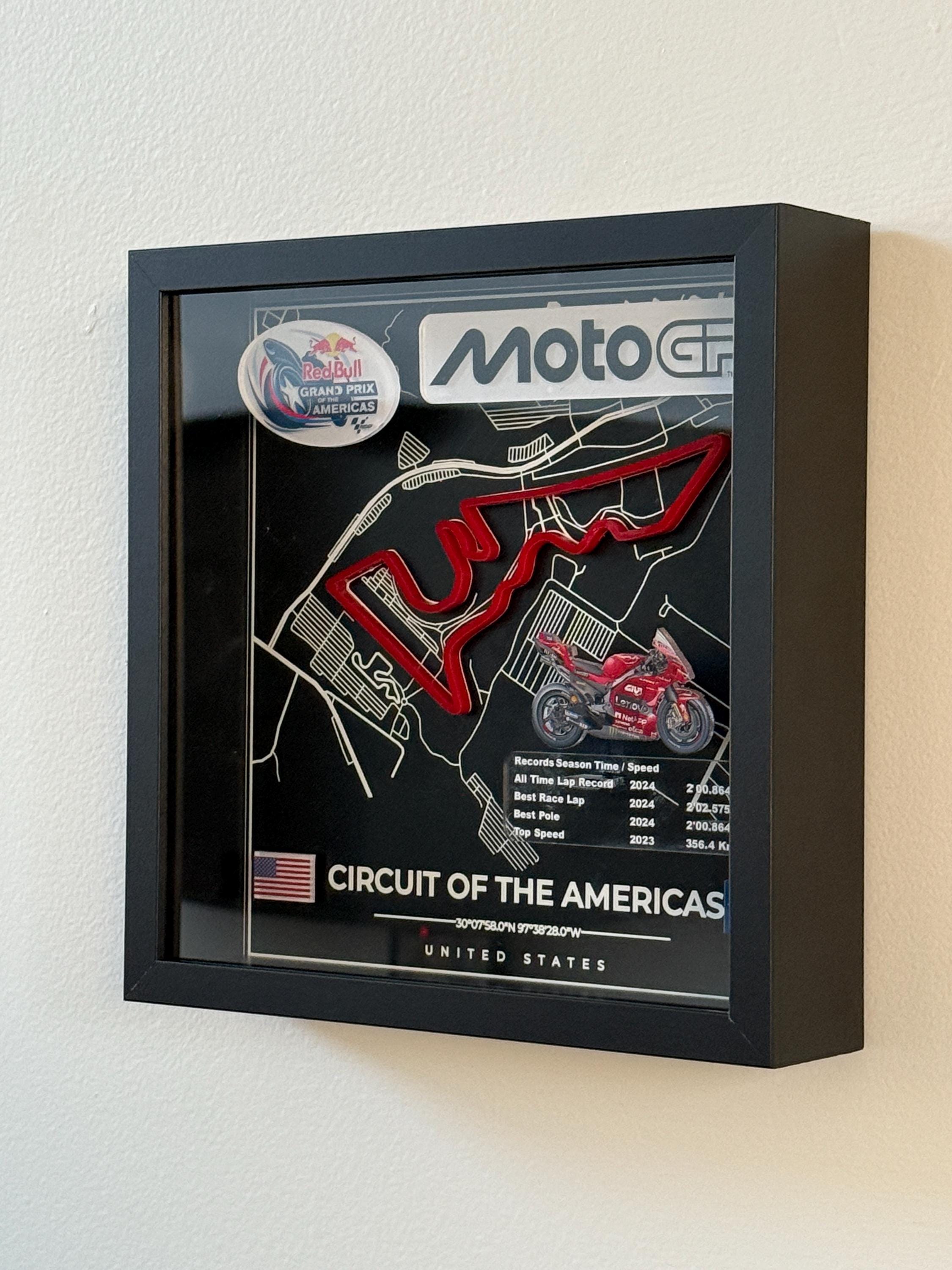 3D USA Austin COTA Race Track Poster · Made in U.S.A · Motogp Shadowbox ...