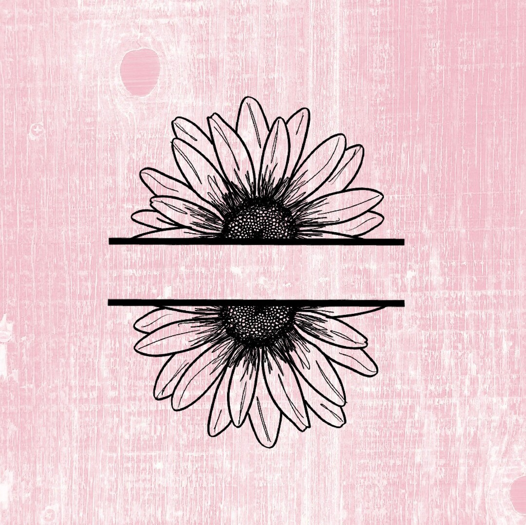Daisy Floral Border SVG - Etsy