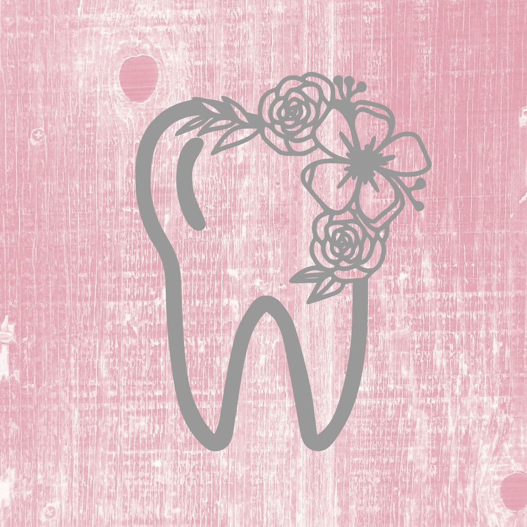 Floral Tooth SVG, Dental, Dental Hygienist - Etsy