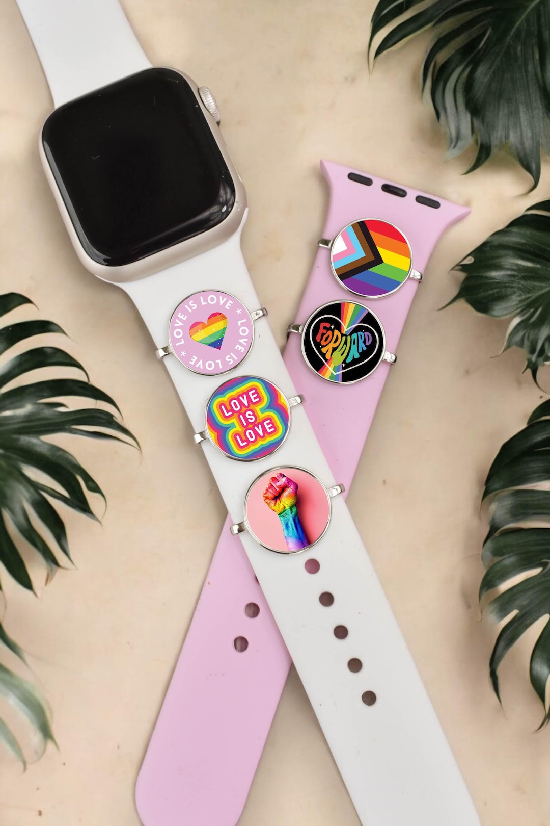 Pride Charm Compatible With Apple Fitbit Samsung Garmin Watch Bands - Etsy