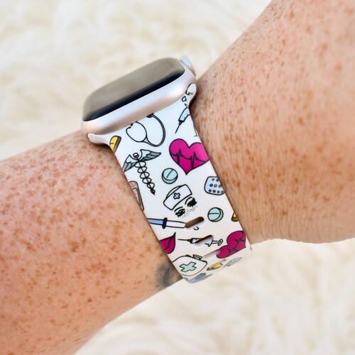Medical Themed Engraved Silicone Watch Band - Etsy