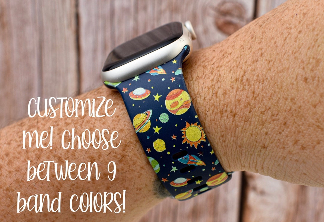 Customizable Outer Space Watch Band Compatible With Apple Watch Fitbit ...