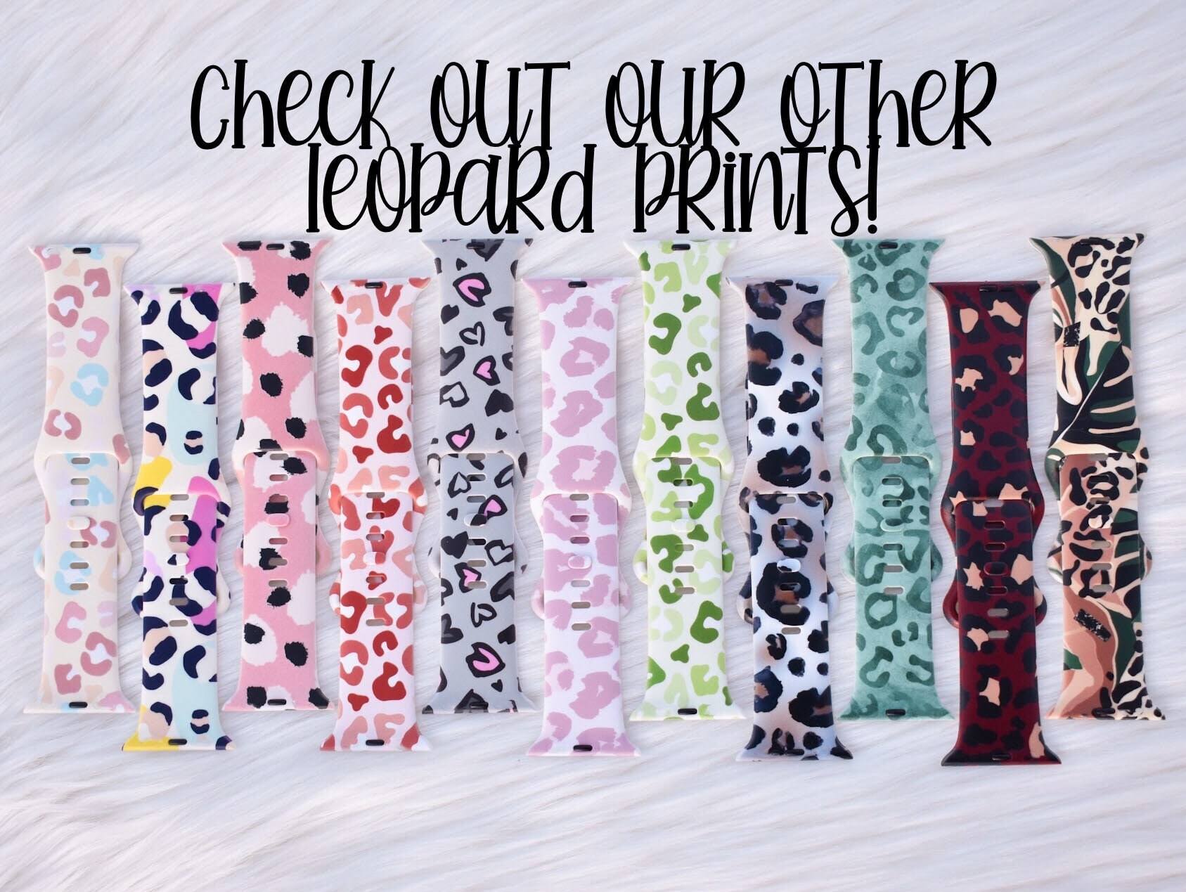 The Leopard Collection Silicone Watch Band Compatible With - Etsy