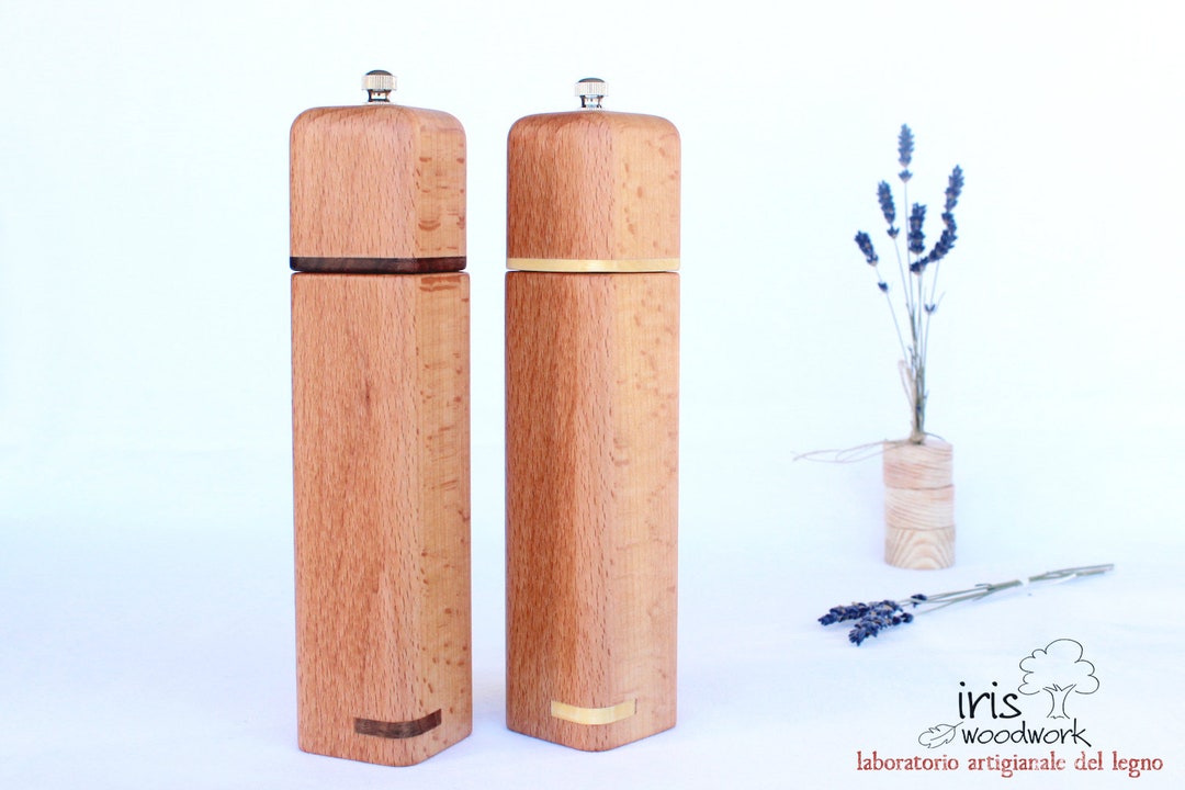 Design Spice Grinder in Beech Wood - Etsy