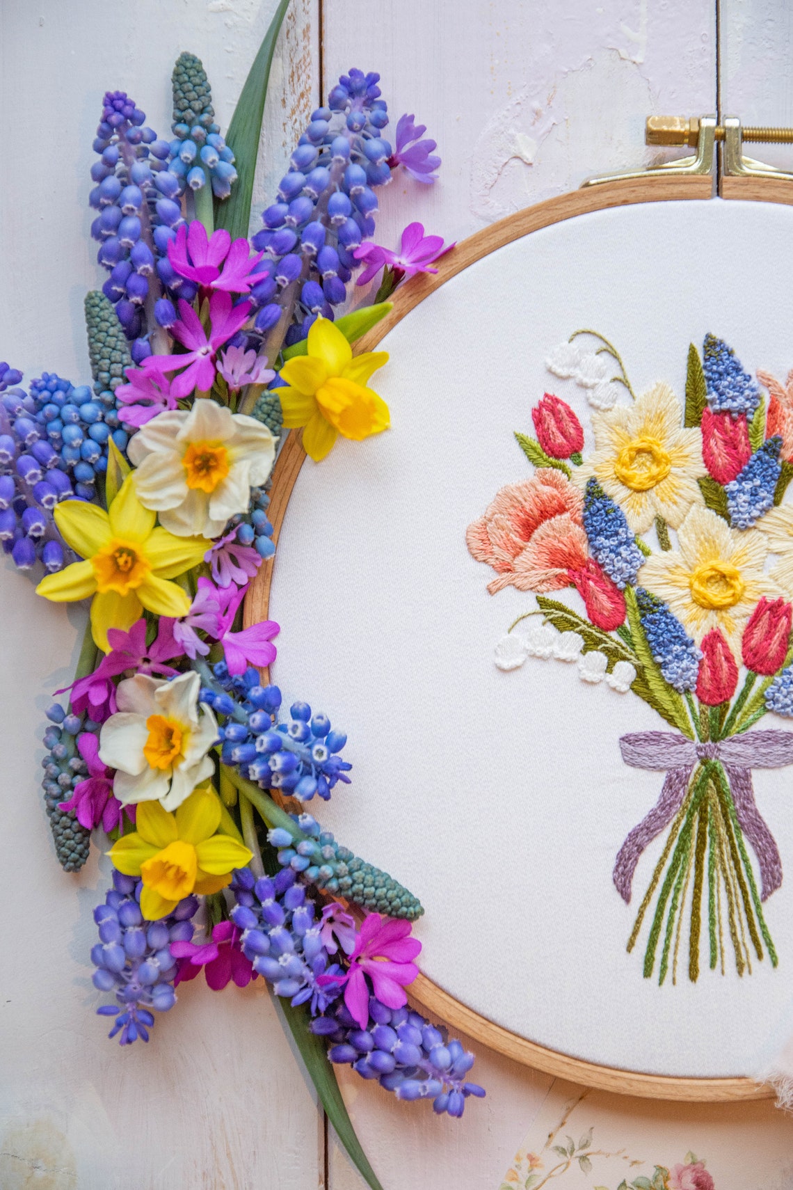 Embroidery PDF Pattern spring Flowers Digital - Etsy