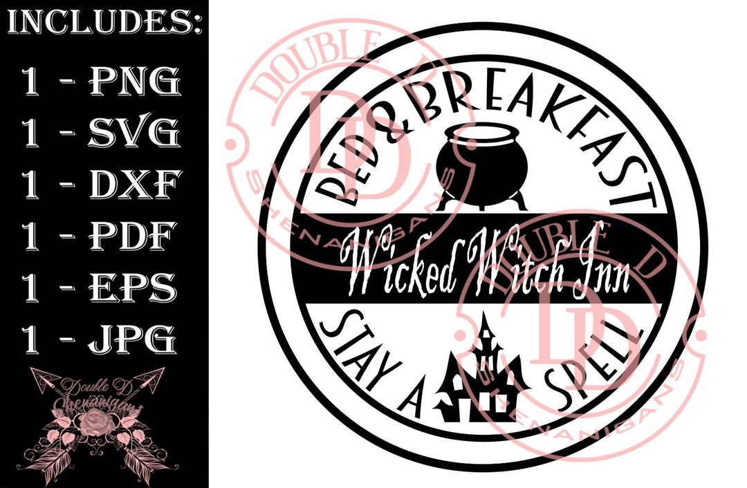 Wicked Witch Inn SVG, PDF, Eps, JPG, Png Dxf Cutting Files - Etsy