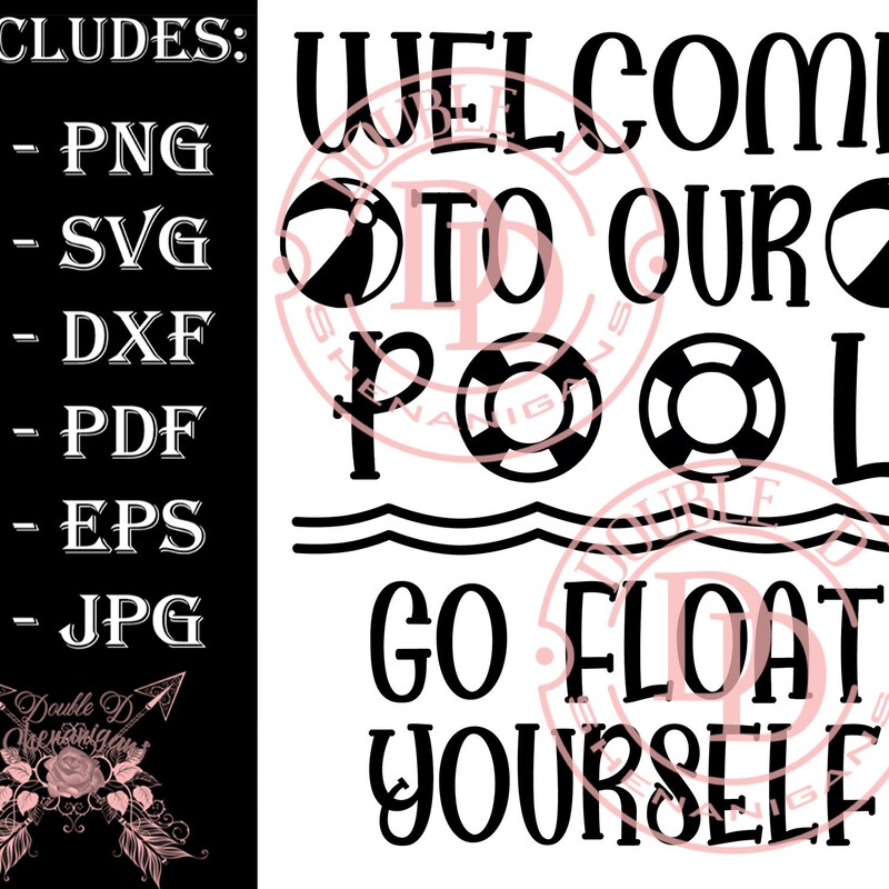 Pool Signs Svg - Etsy