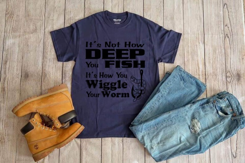 It's Not How Deep You Fish Digital Download SVG, Dxf, PNG, PDF - Etsy