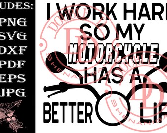 Motorcycle Life Svg - Etsy