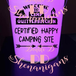 Welcome to Camp Quityerbitchin SVG, Pdf, Dxf, Png for Cricut Silhouette ...