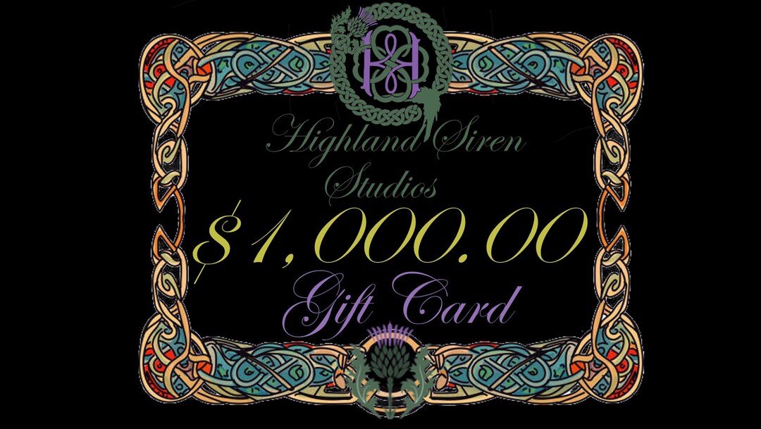 Thousand (1k) Dollar Gift Card - Etsy