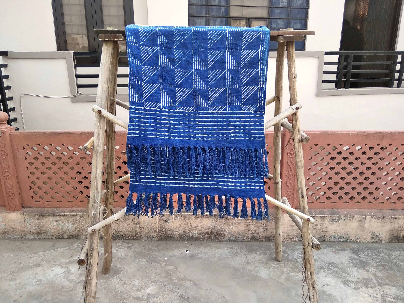 Indigo Blue Mud Cloth Blanket Mud Cloth Handmade 100% Cotton | Etsy