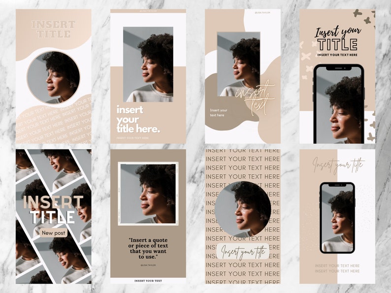 18 Instagram Reel Covers | Editable Canvas Templates | Lisa Taylor ...