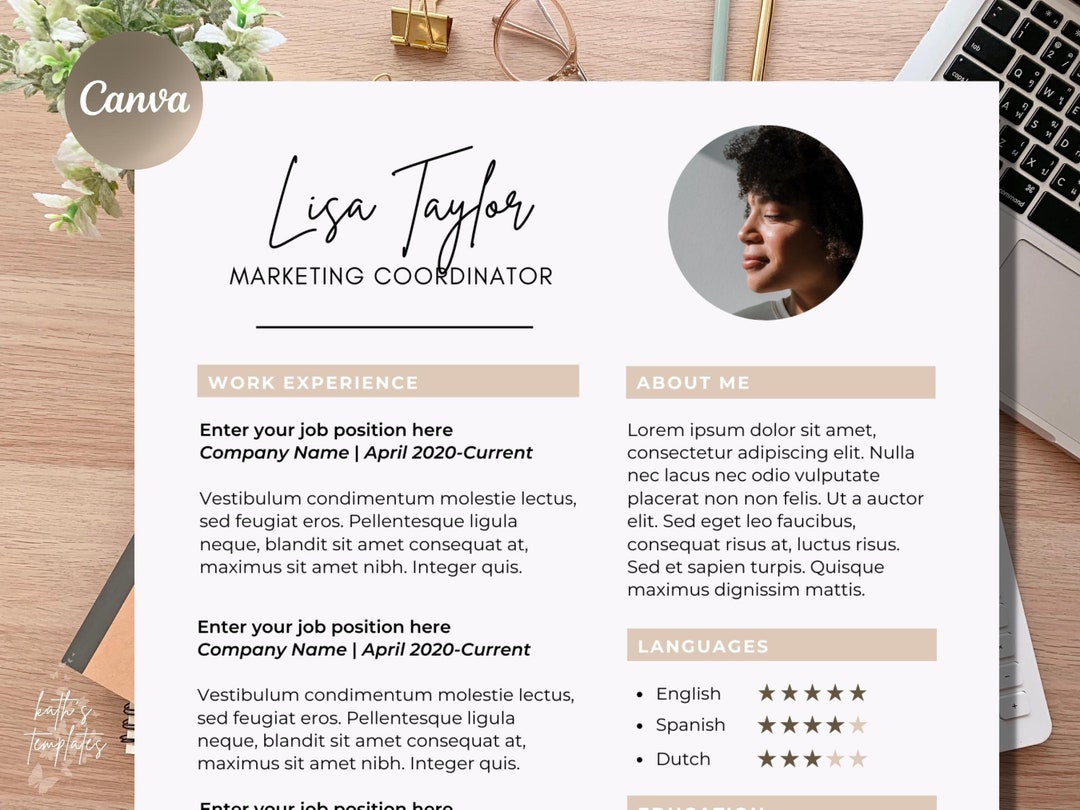 Lisa Taylor | 2 Page Resume | One Page Resume | Resume Templates ...