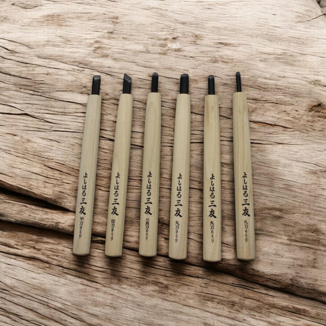 6-piece Professional Japanese Wood Carving Chisel Set – YOSHIHARU ...