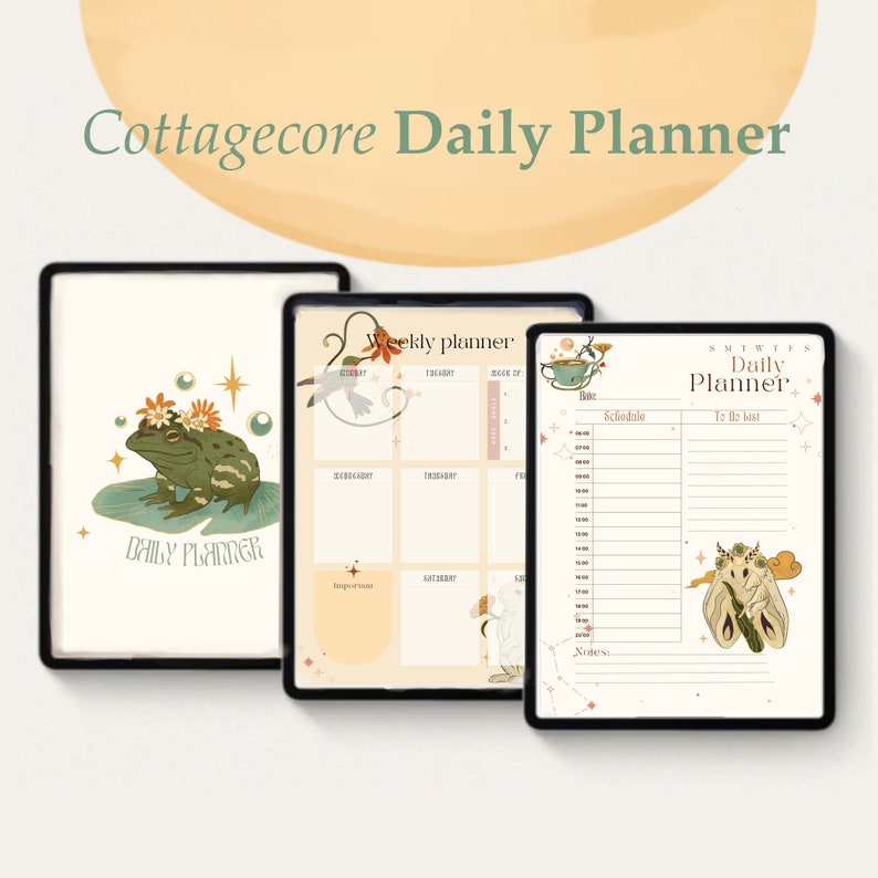 Customizable Cottagecore Digital Planner for Goodnotes, Notability ...