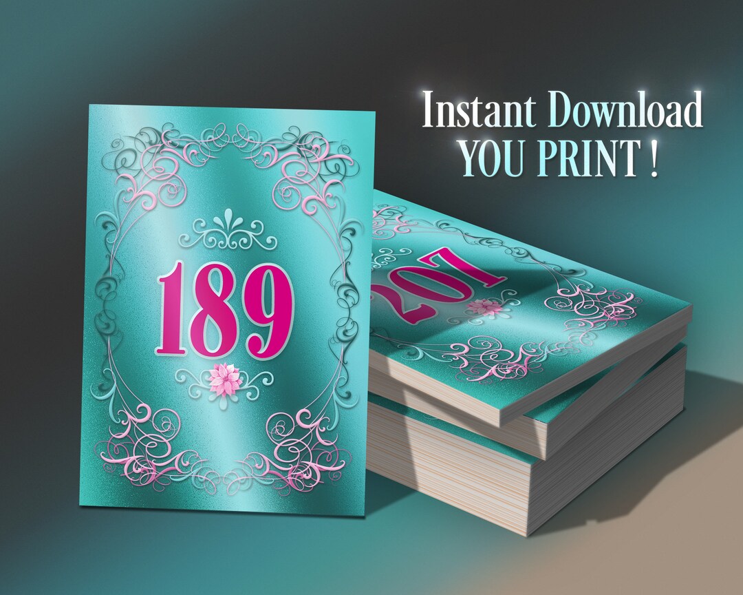 Facebook Live Numbers, Live Numbers, Facebook Live Number Cards, Normal ...