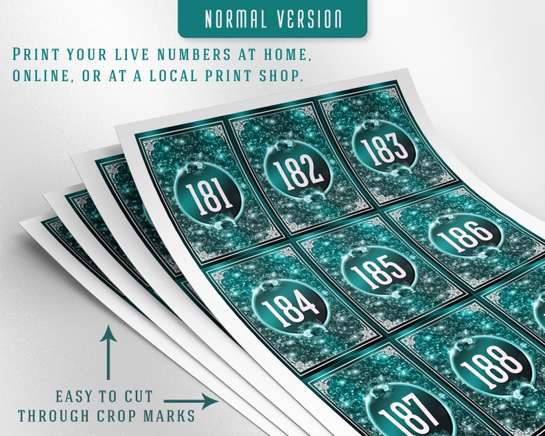 Facebook Live Numbers Facebook Live Number Cards Live - Etsy