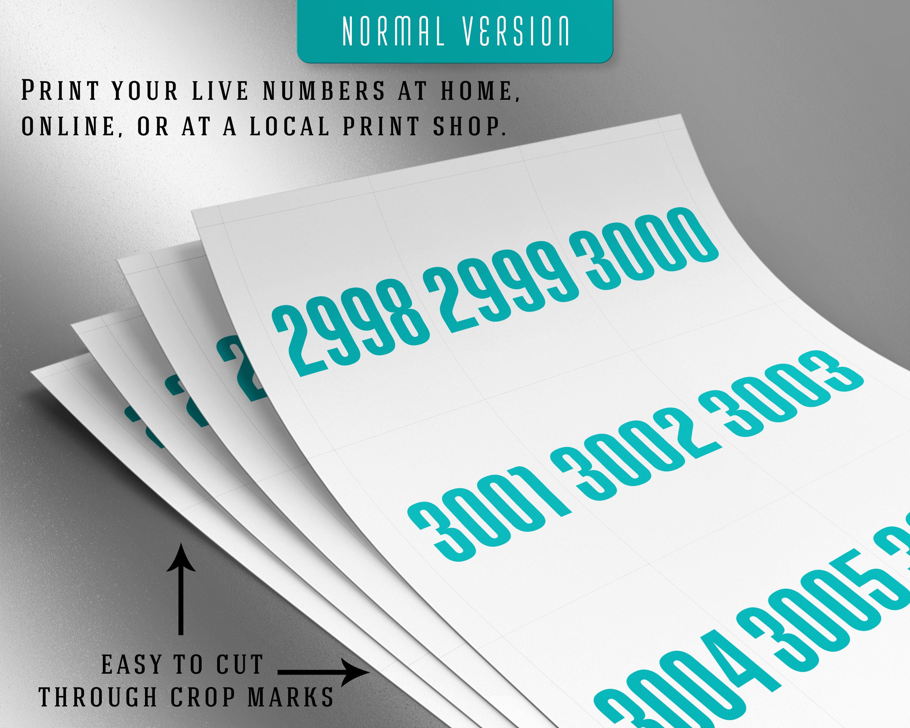 3000 Printable Facebook Live Numbers, Sale Tags, Cards, Normal ...