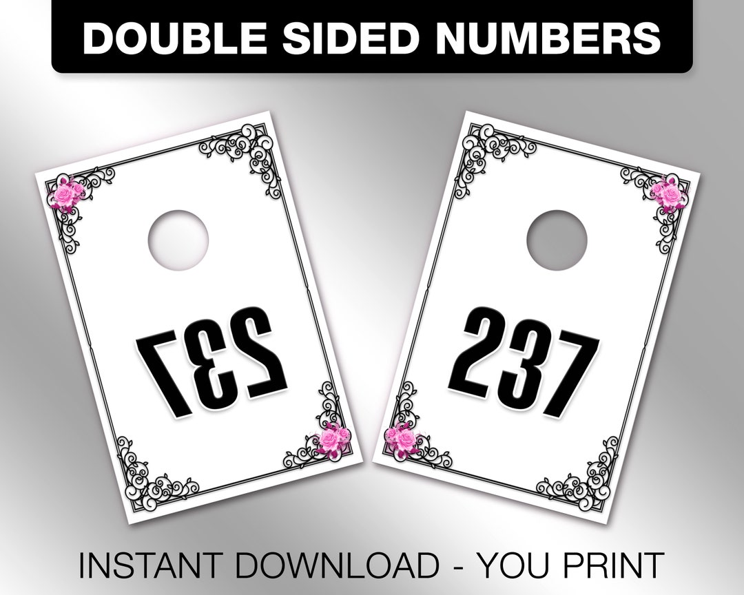 Double Sided Numbers 001-1000 | Facebook Live Number Cards | Sale Tags ...