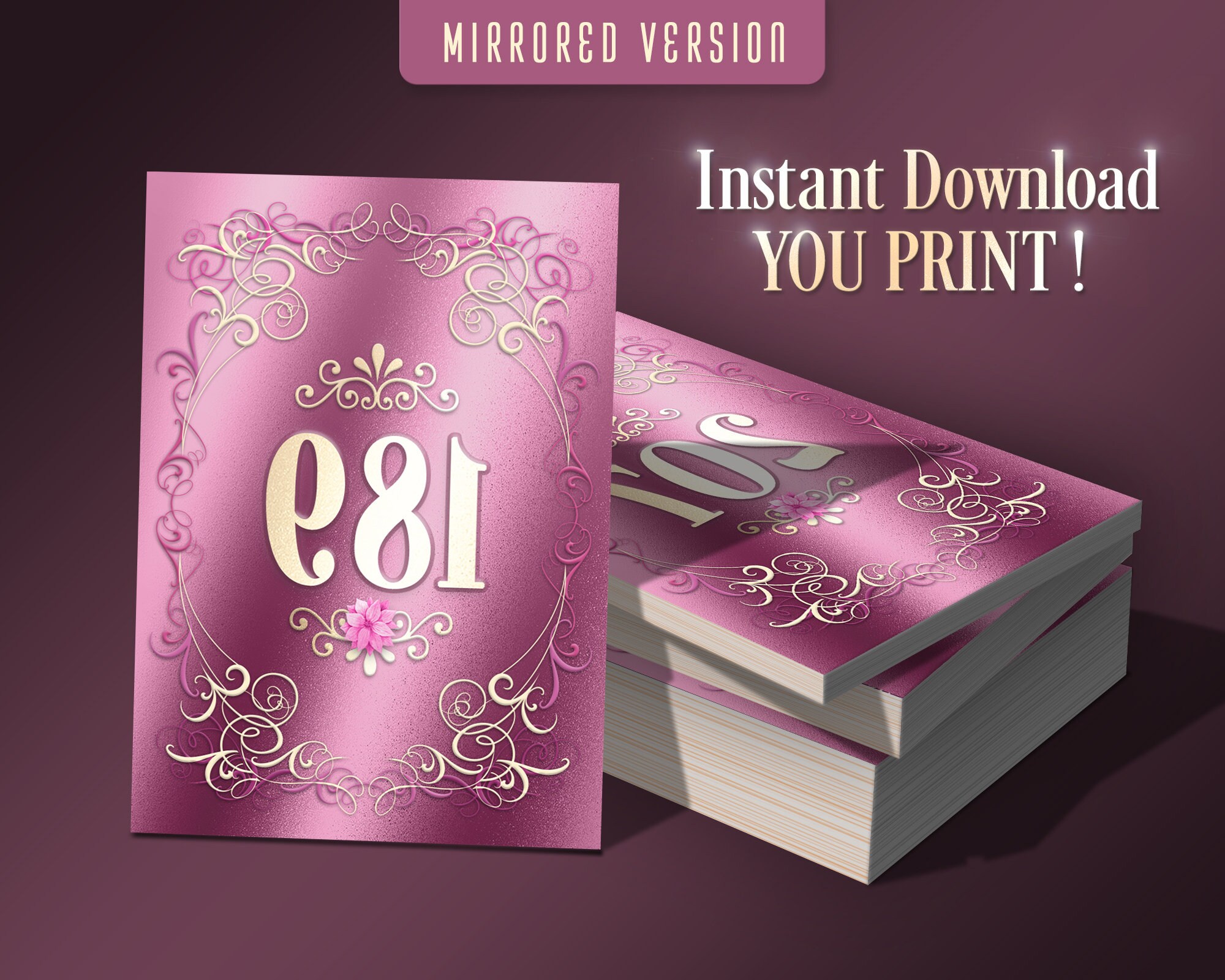 Facebook Live Numbers, Live Numbers, Facebook Live Number Cards, Normal ...