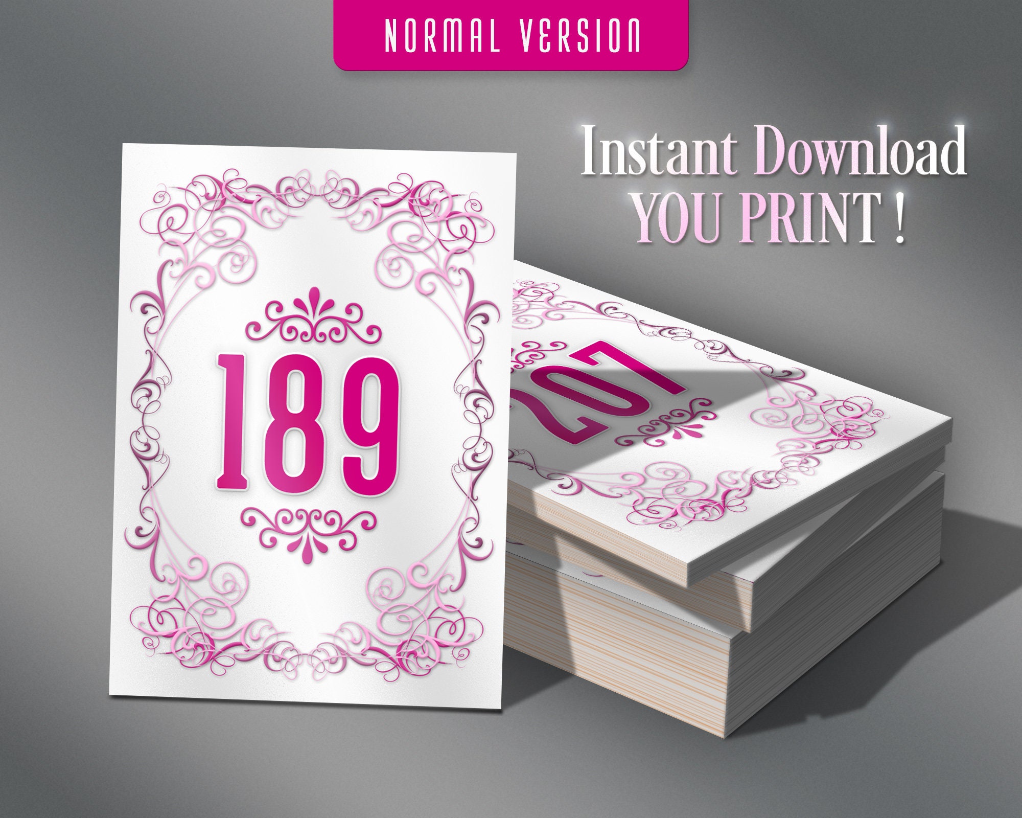 Numbers, Facebook Live Sale Numbers, Live Numbers, Normal Mirrored ...