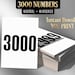 3000 Printable Facebook Live Numbers Facebook Live Number - Etsy