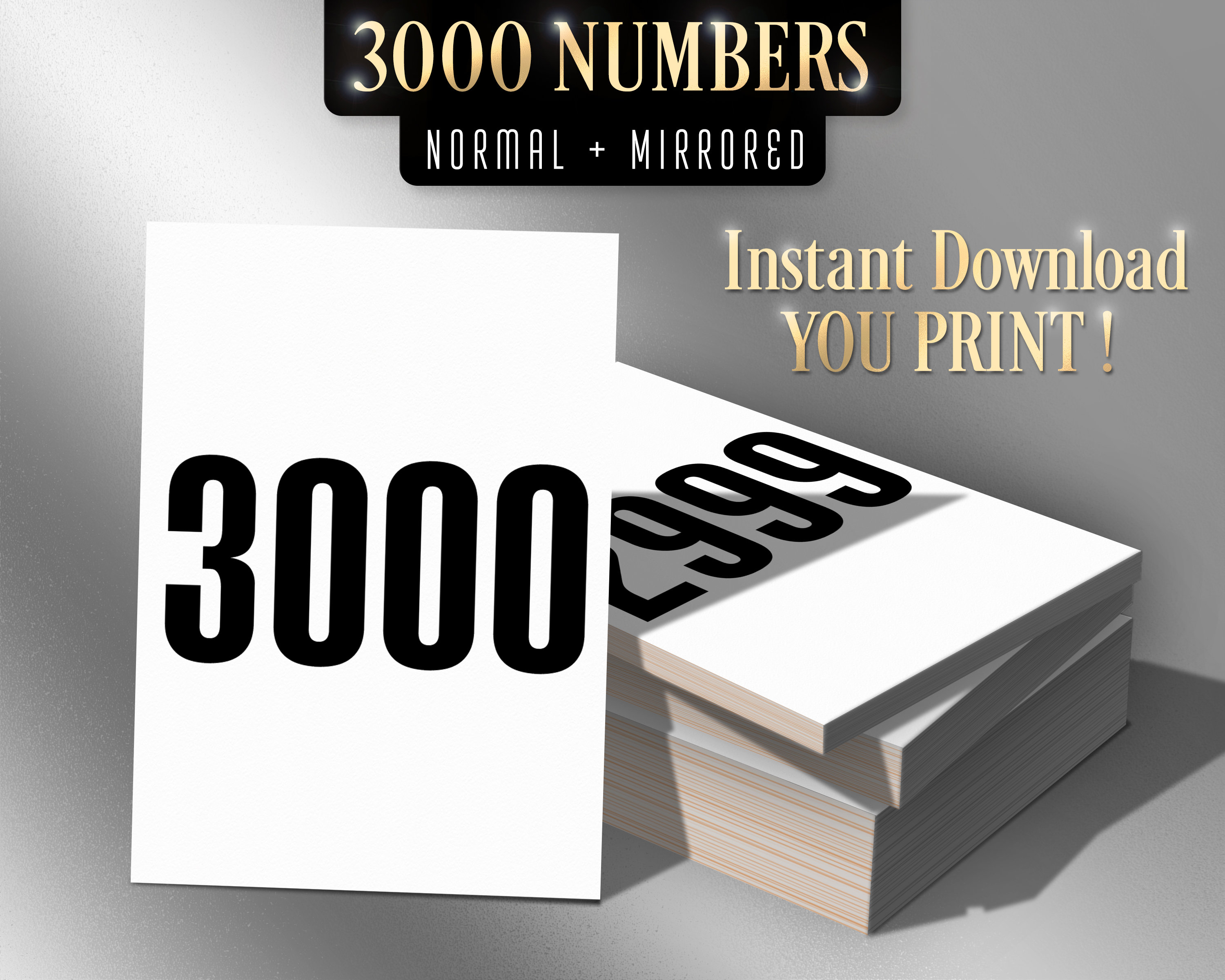 3000 Printable Facebook Live Numbers Facebook Live Number - Etsy