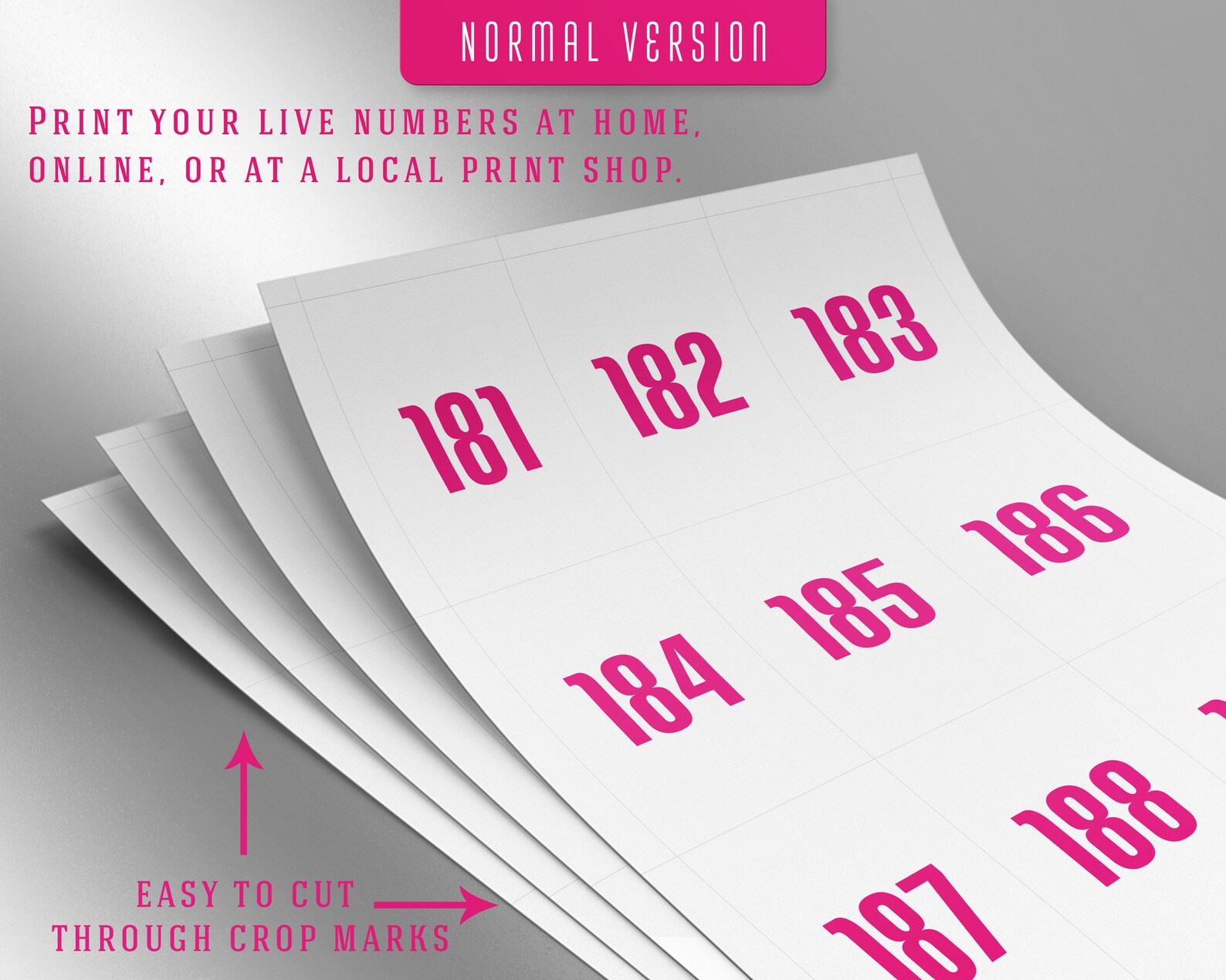 Numbers Facebook Live Sale Numbers Live Numbers Normal - Etsy