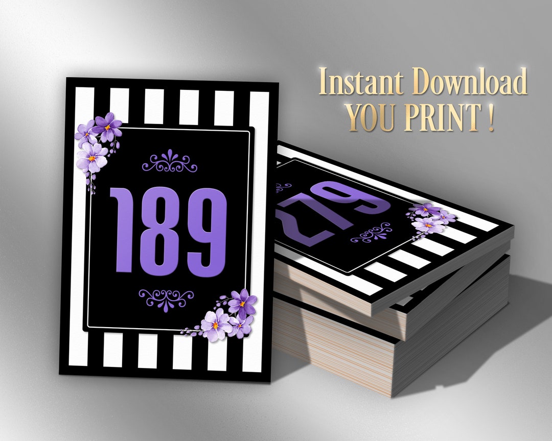 Facebook Live Numbers Facebook Number Cardssale Tags Normal - Etsy