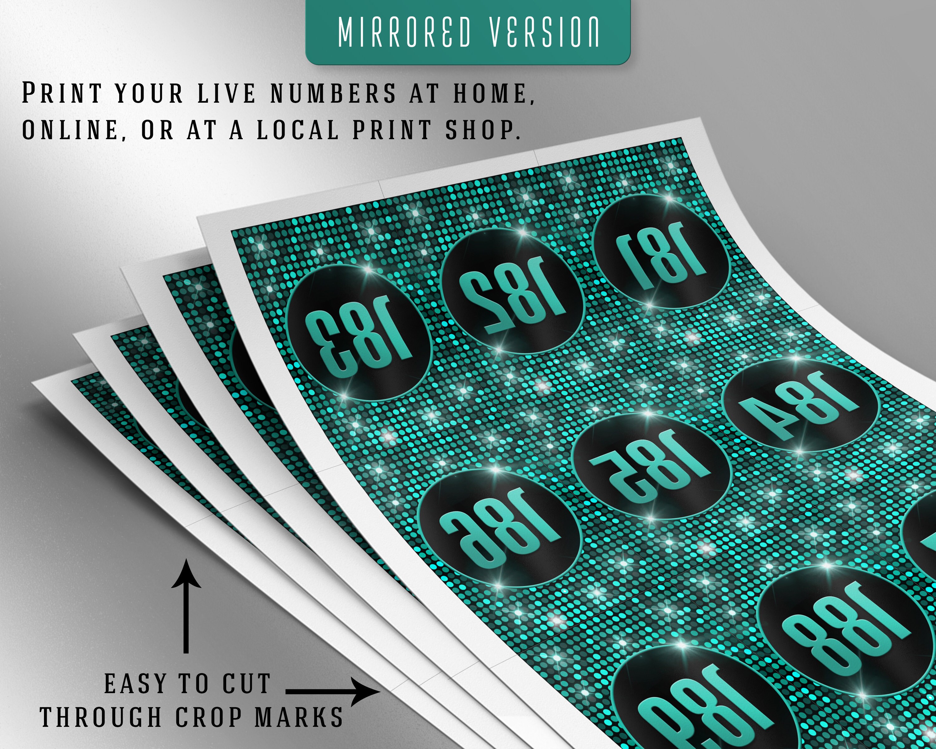 Facebook Live Number Cards, Facebook Numbers, Live Tags, Normal ...