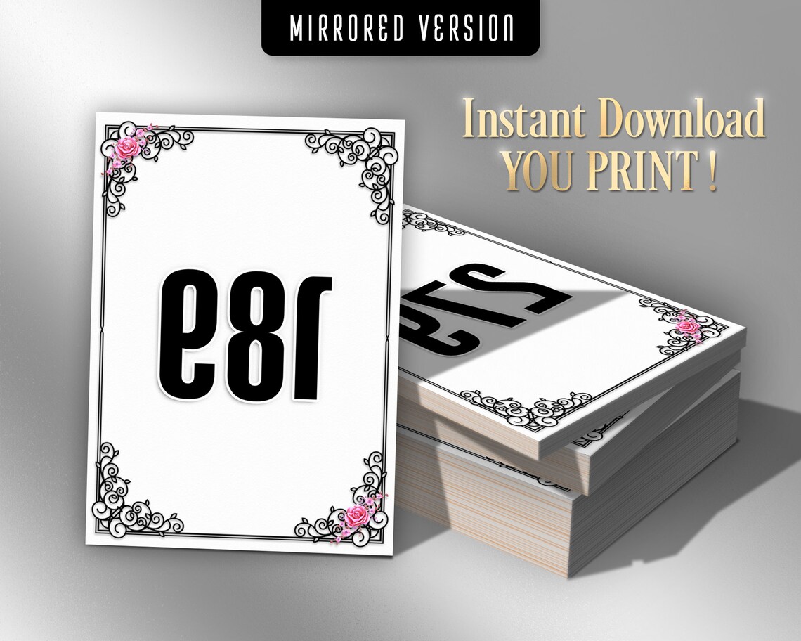 Printable Numbers, Facebook Live Sale Numbers, Live Numbers, Normal ...