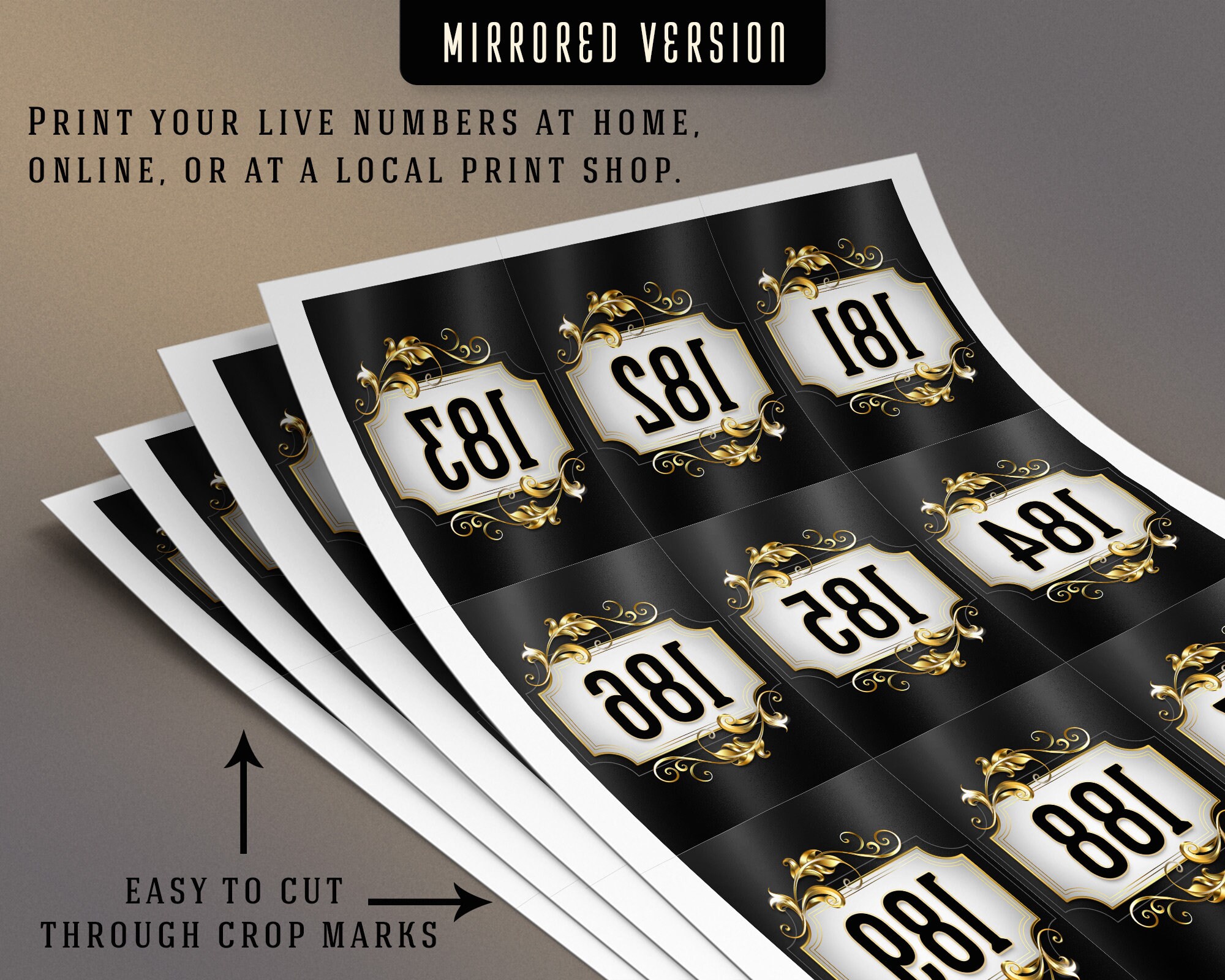 Facebook Live Numbers Live Numbers Facebook Live Number - Etsy