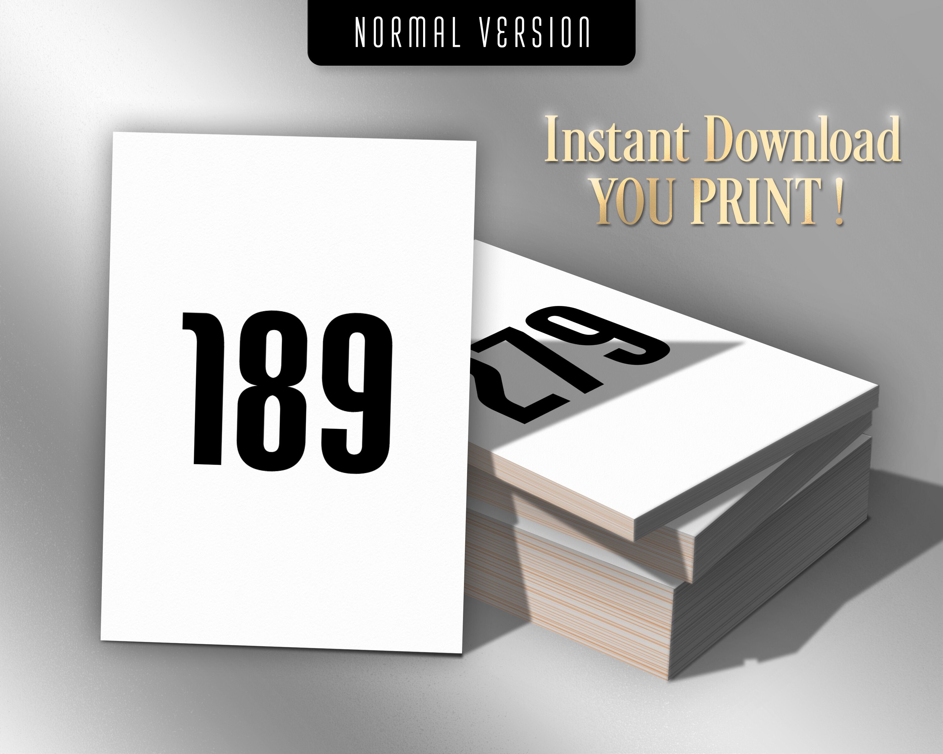 Facebook Live Numbers 1-1000, Normal + Mirrored (digital Download) - Etsy